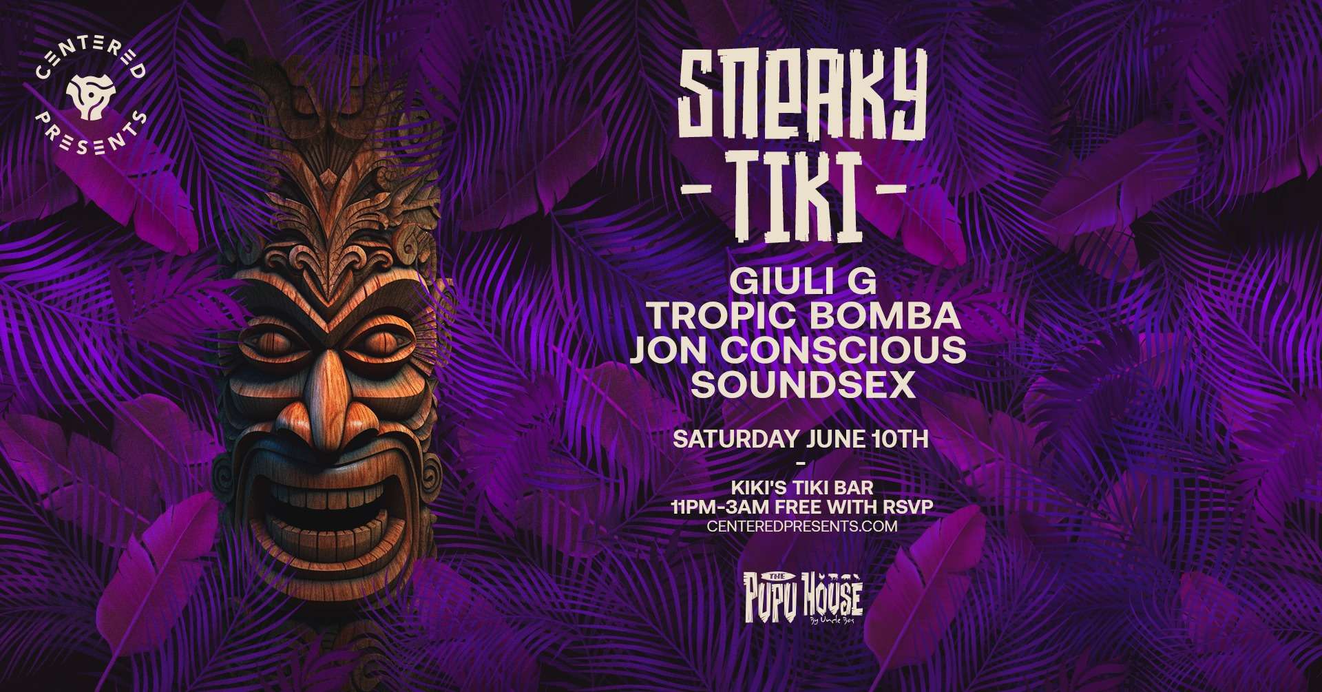 Sneaky Tiki @ Kiki's Tiki Bar Waikiki | Sat, June 10th - CENTERED Hawaii